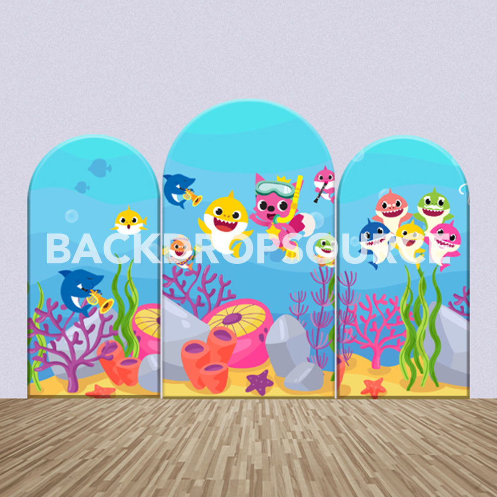 Baby shark Themed Party Backdrop | Backdropsource – Backdropsource France